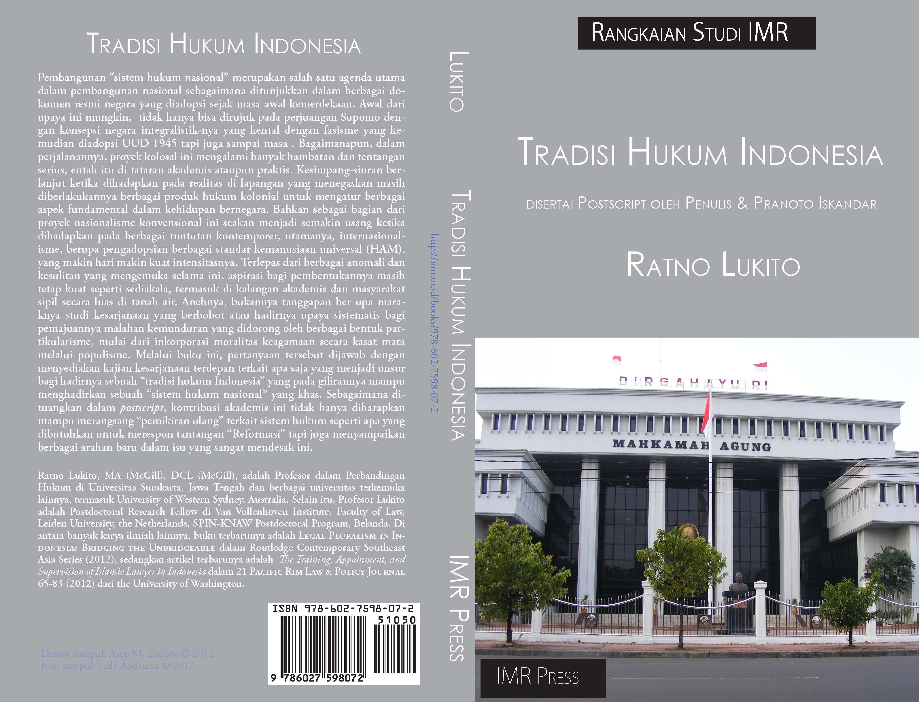 Tradisi Hukum Indonesia - Institutional Repository UIN Sunan Kalijaga Yogyakarta